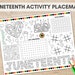 Printable Juneteenth Activity Pack for Kids, Freedom Day Coloring and ...