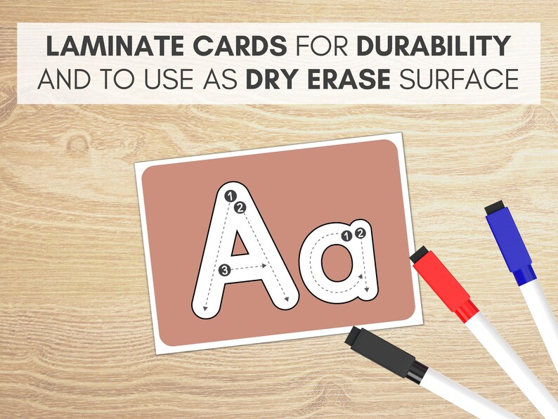 Alphabet and Number Flashcards for Preschool Pre-k and Kindergarten ...