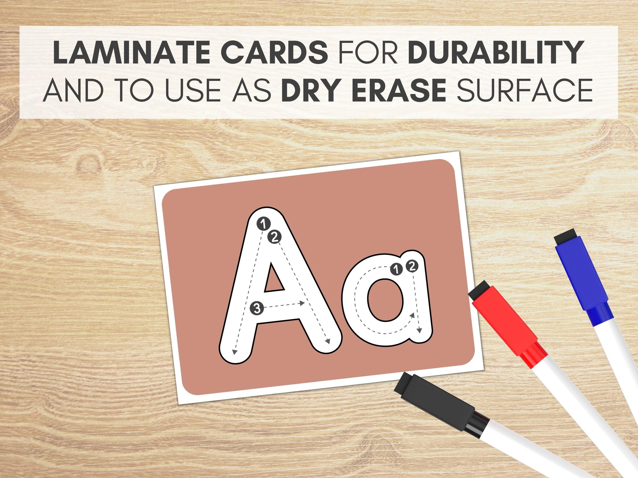 Alphabet and Number Flashcards for Preschool Pre-k and Kindergarten ...