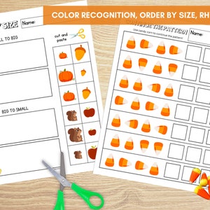 Printable Fall Activity Pages, Math & Literacy Worksheet Learning Pages ...