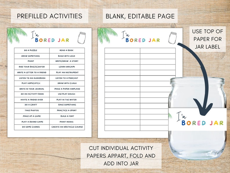 Printable Summer Activities for Kids, Printable Boredom Busters ...