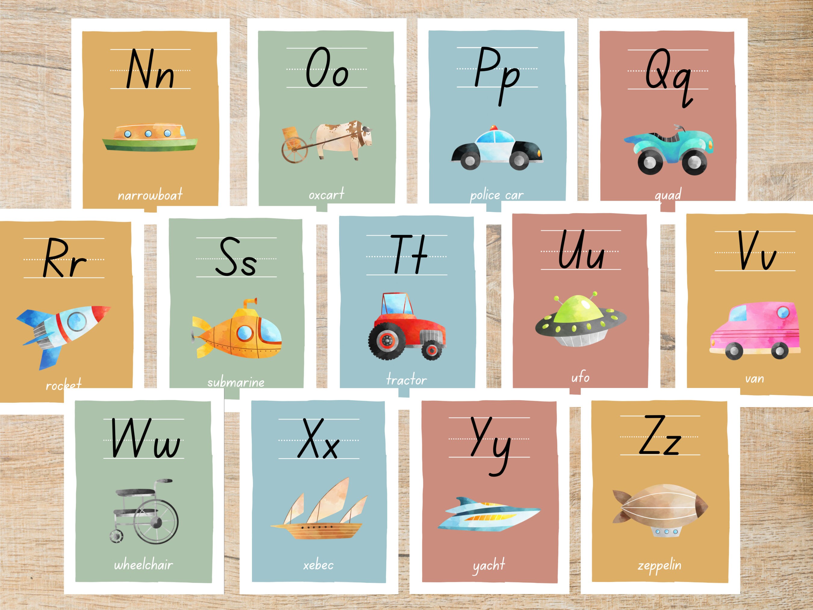 Preschool Alphabet Flash Cards, Learning Abcs, Homeschool Learning ...