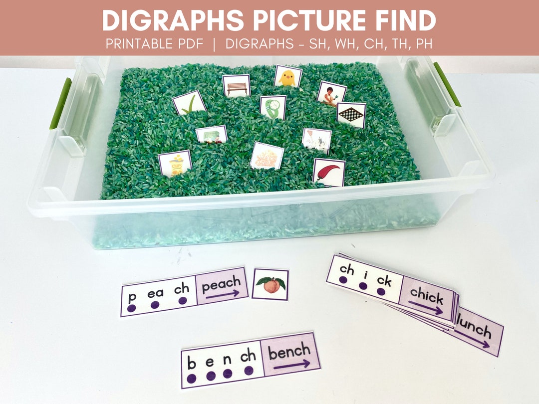 Printable Digraph Matching Game for Literacy Center in - Etsy