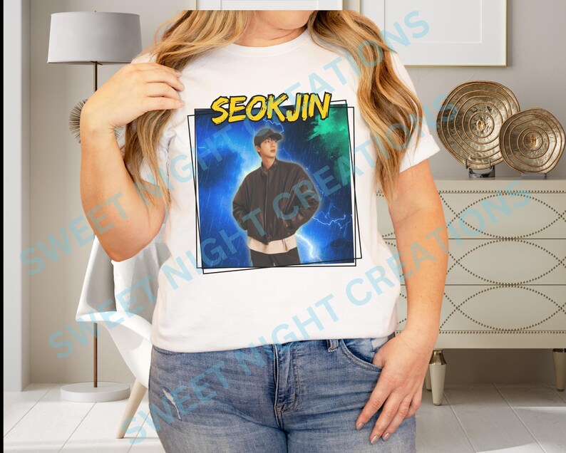 Jin Shirt, BTS Seokjin Shirt, BTS Jin Tee, Bts Jin Merch, Bts Army ...