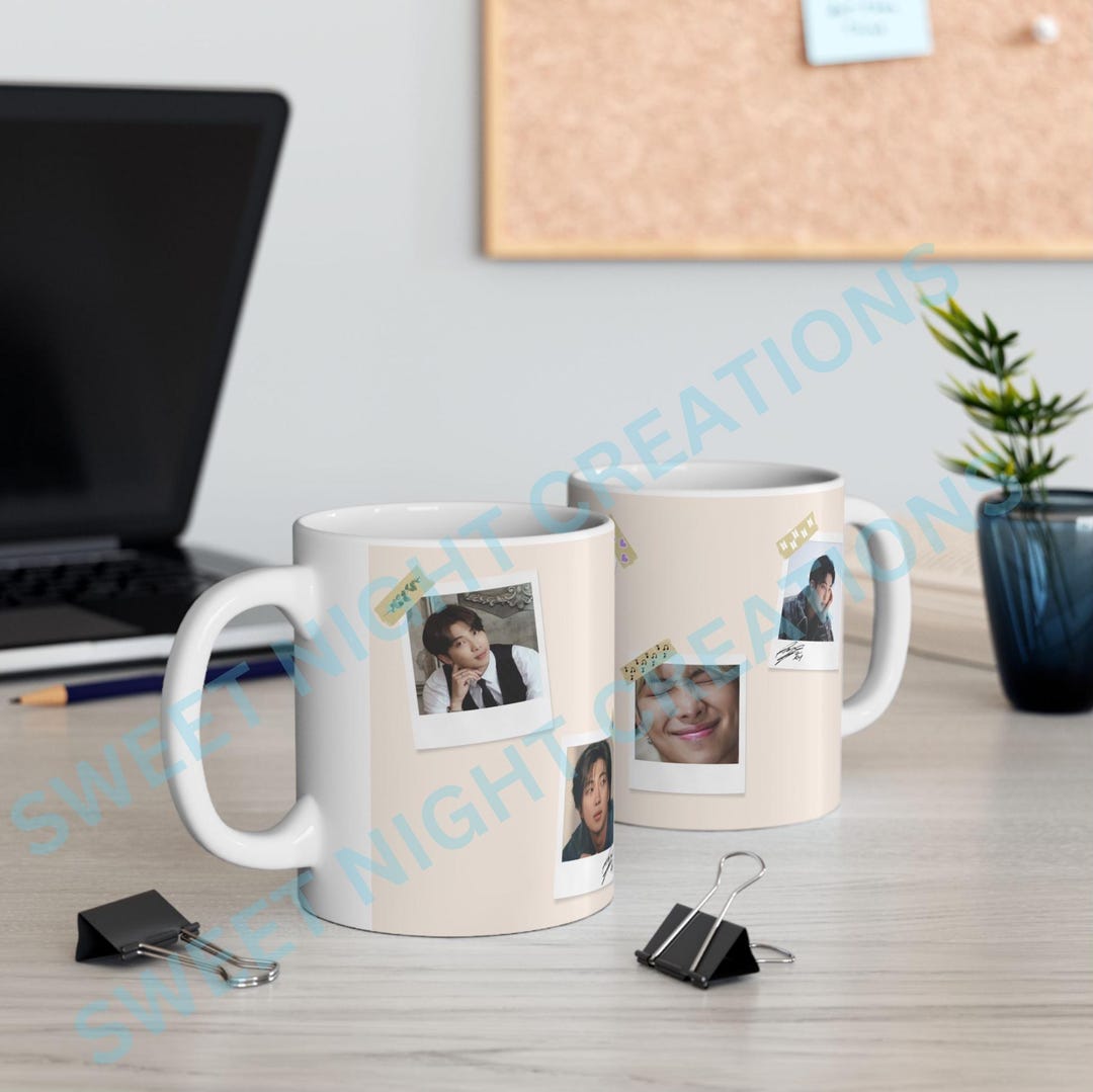 Jin Polaroid Coffee Mug, BTS Jin Cup, BTS Jin Mug, Seokjin Mug, Jin ...