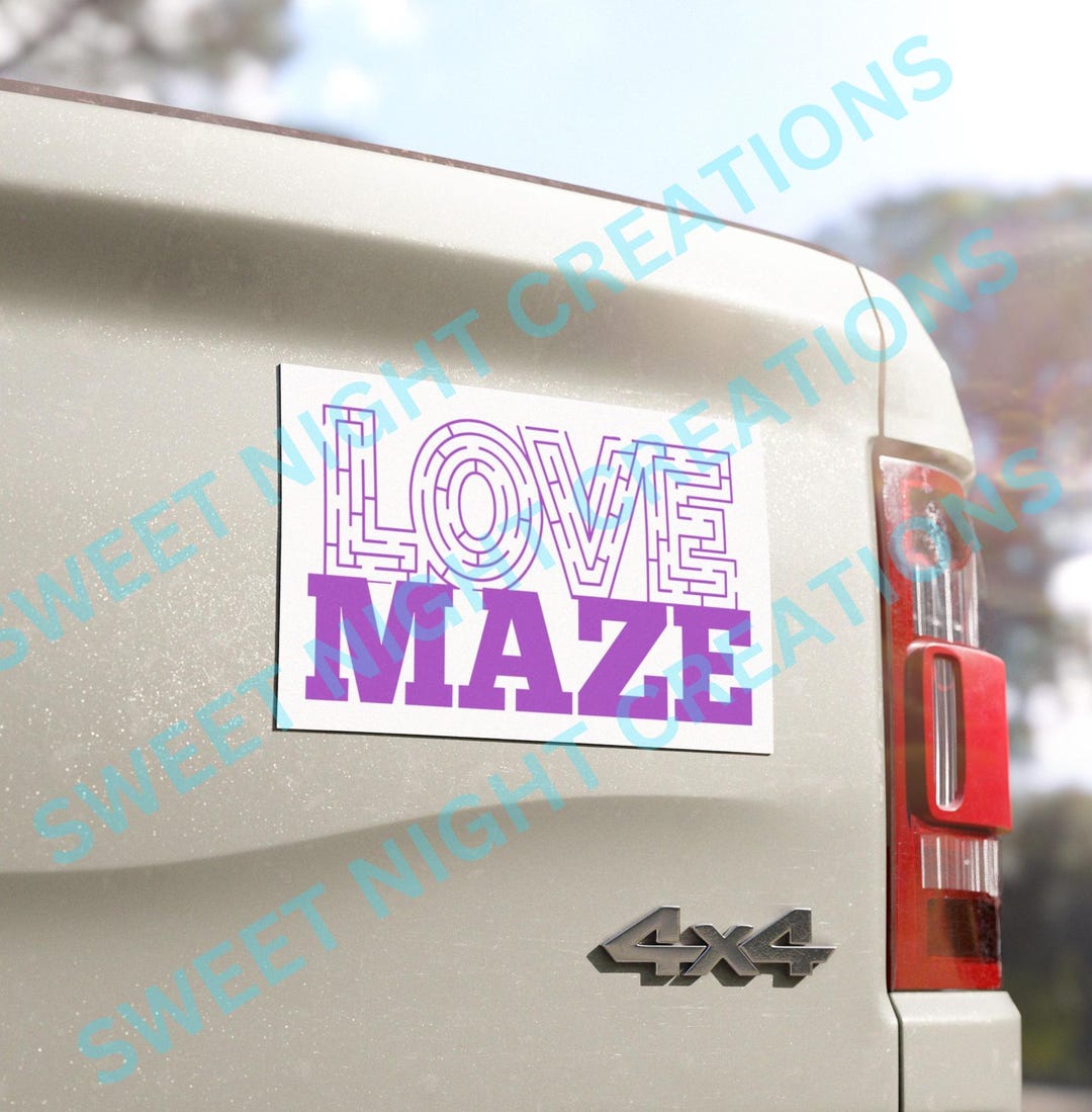 BTS Love Maze Car Magnet, Car Decals, BTS Army Gift, Birthday Gift ...