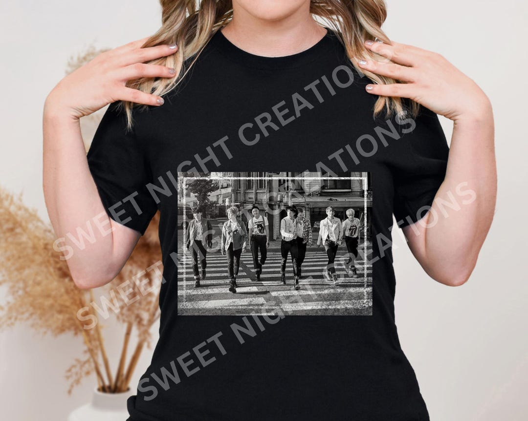 BTS Vintage Style Shirt, BTS Shirt, BTS Vintage Tee, Bts Ot7 Merch, Bts ...