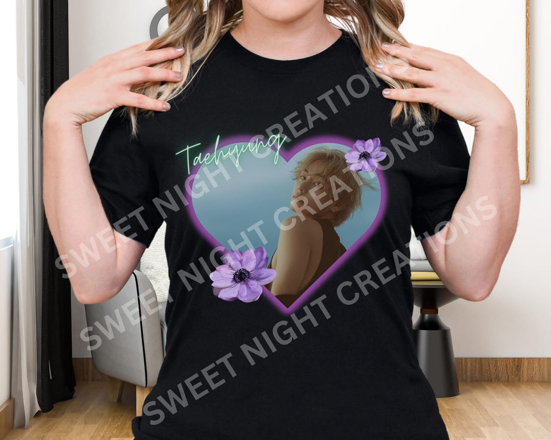Taehyung Heart Shirt, BTS V Shirt, Bts Taehyung Tee, Bts V Merch, Bts ...
