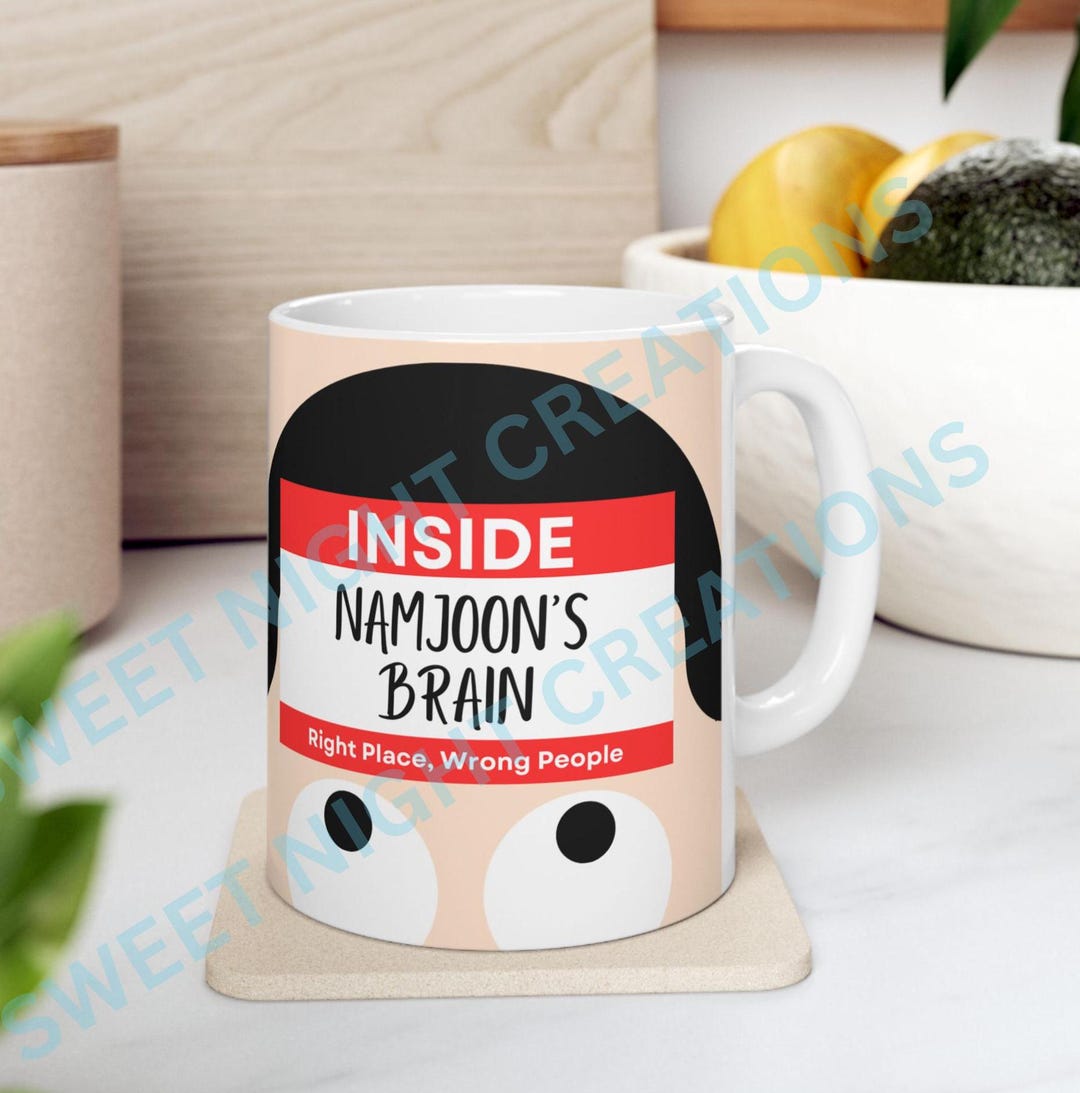 RPWP Inside Namjoon's Brain Mug, Bts Namjoon Cup, Bts RM Mug, RM Mug ...