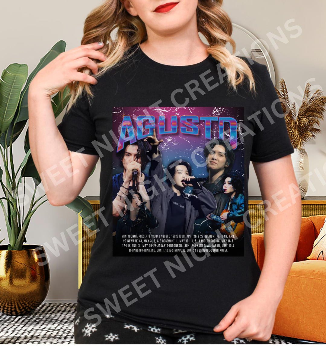 Vintage Agust-d Tour Shirt, BTS Suga Tour Shirt, BTS Yoongi Tour T ...