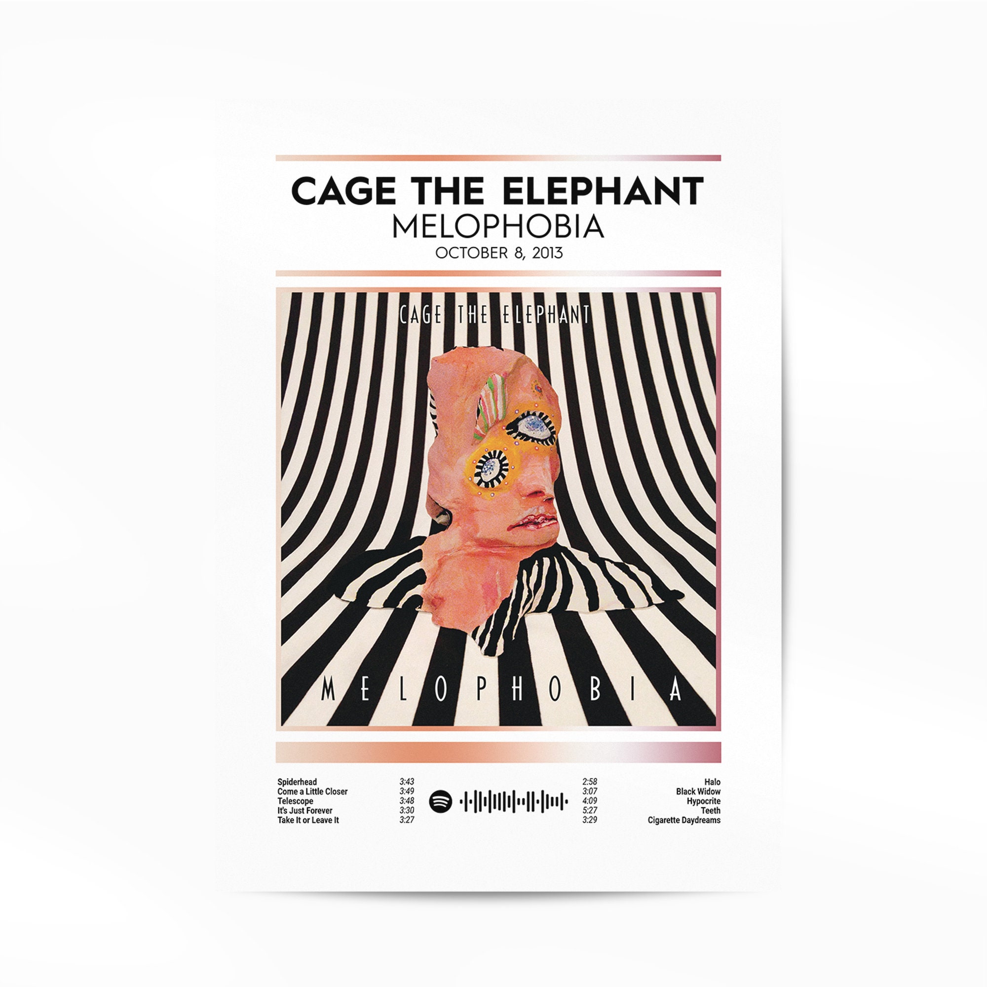 Cage The Elephant Poster Melophobia Poster Cage The Elephant Album ...