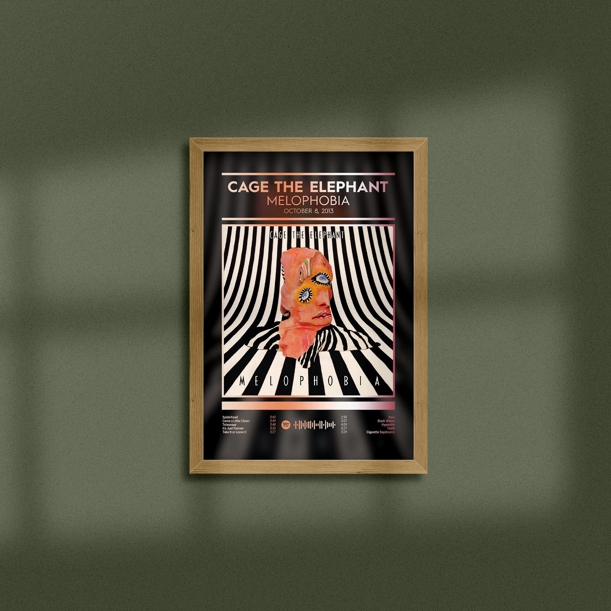 Cage The Elephant Poster Melophobia Poster Cage The Elephant Album ...