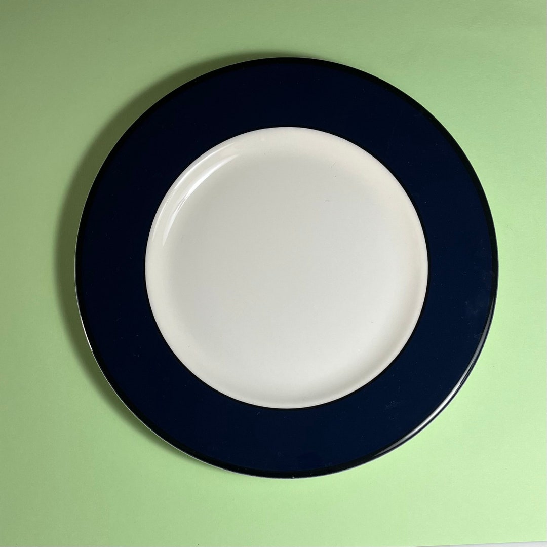 Vintage Pagnossin italy Ironstone Normandy Blue Salad Plate - Etsy