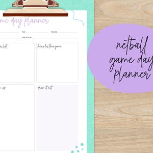 Netball Game Day Planner Coach Printable - Netaholics - Etsy Australia