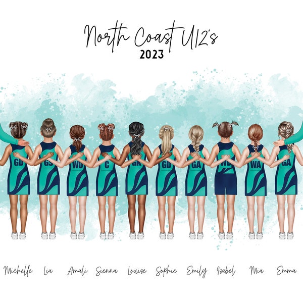 Personalised Netball Dress Keyring Team Gift/award, Keyring, Bag Tag ...