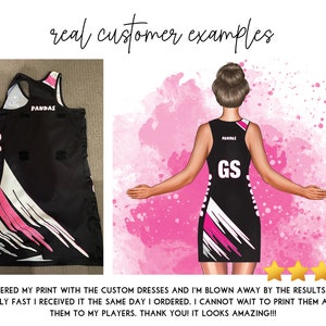 Custom Netball Dress for Your Personalised Portrait - Etsy Australia