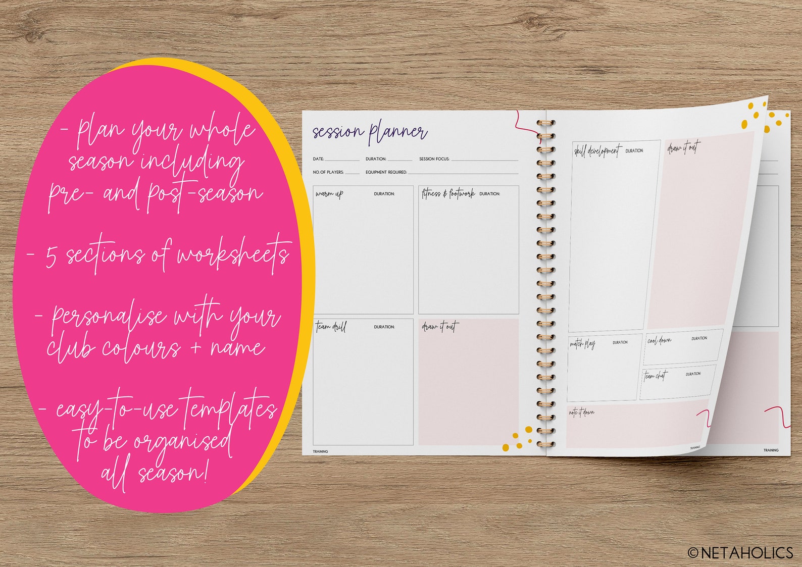 Ultimate Netball Coach Planner Printable Netaholics - Etsy Australia