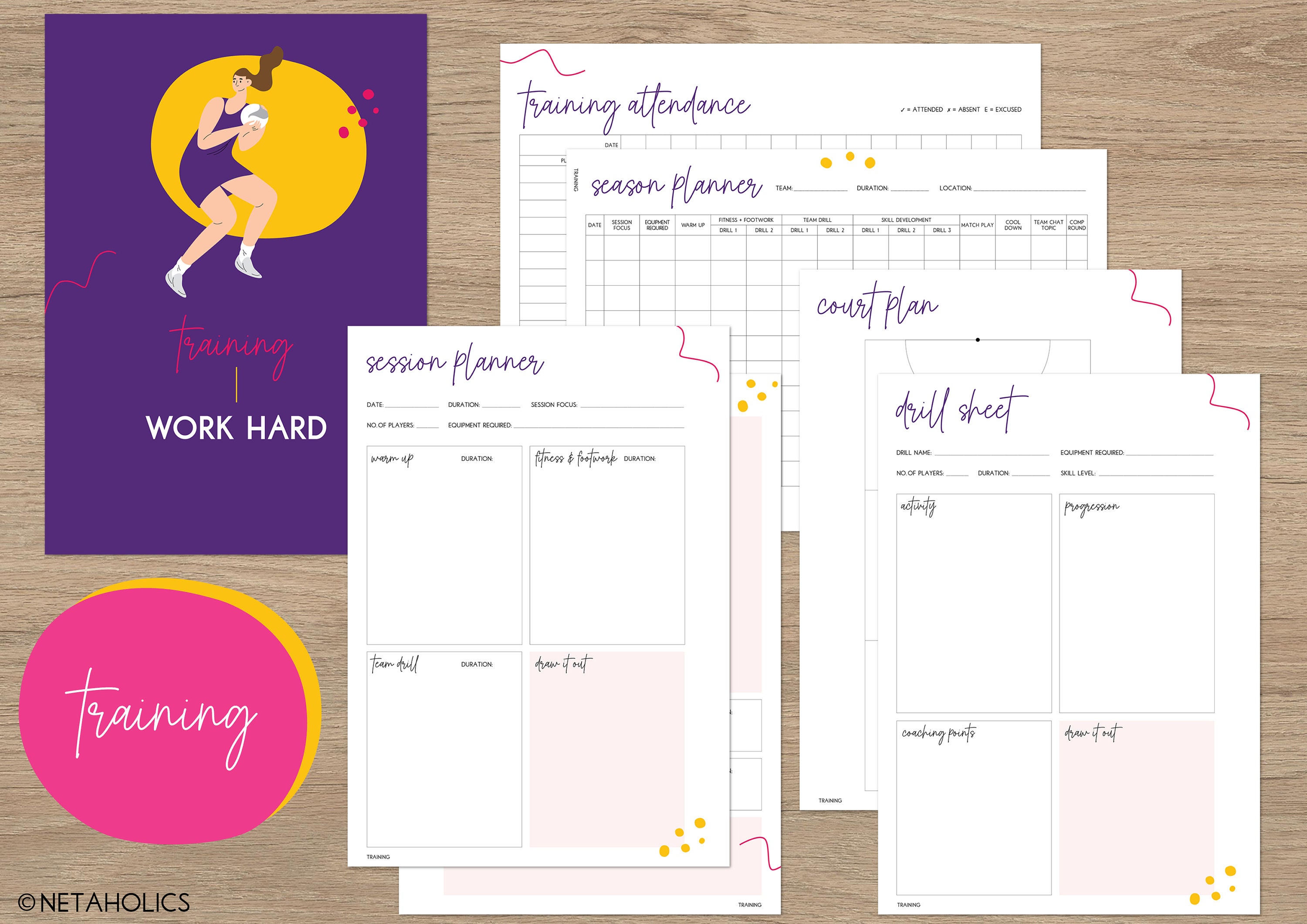 Ultimate Netball Coach Planner Printable - Netaholics - Etsy Australia