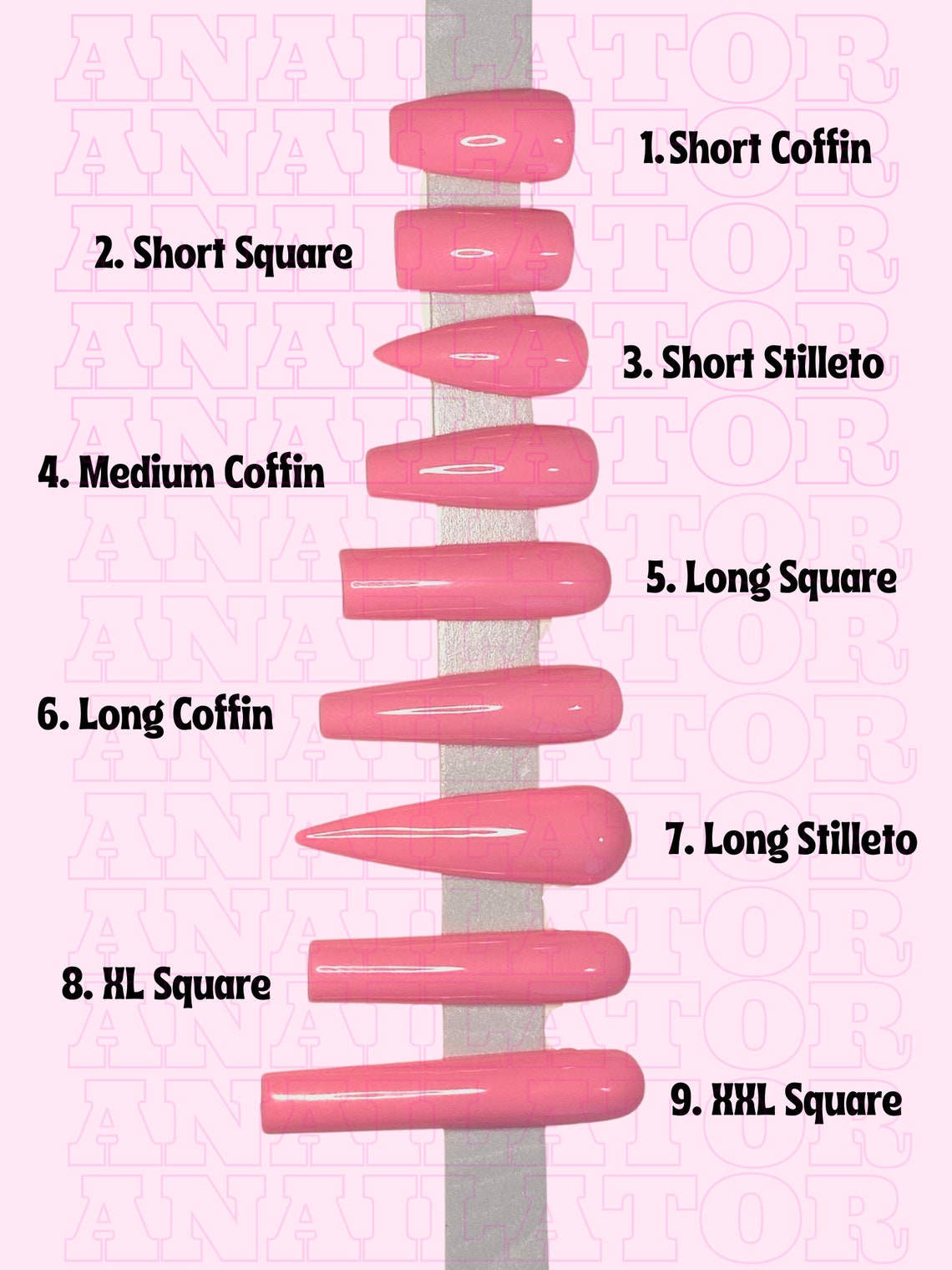 Pink and White French Tip Flare Nails|flare Nails|duckie Nails|duck ...