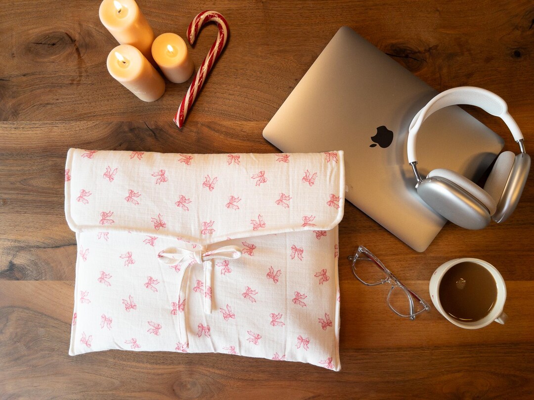Ribbon MacBook Sleeve - Bow Laptop Sleeve - Aesthetic MacBook Case ...