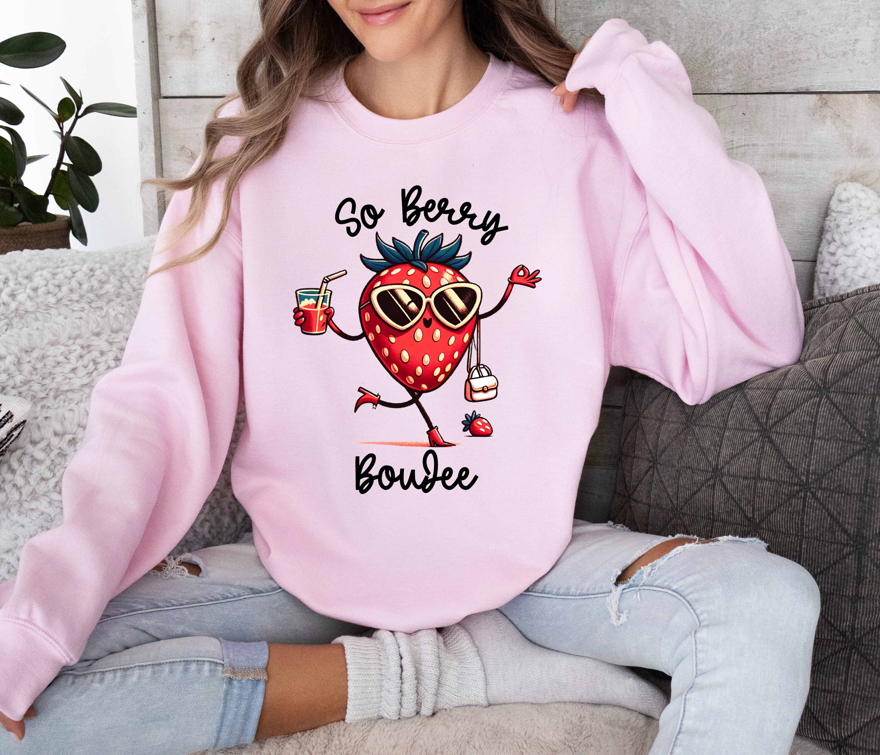 So Berry Boujee, Strawberry Shirt, Heart Shirt, Shirt for Women, Funny ...