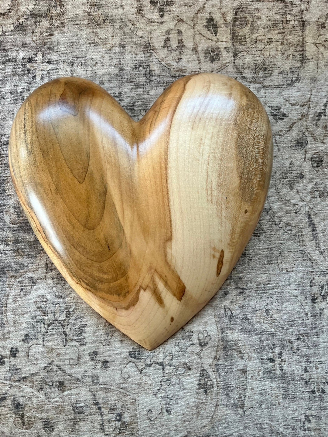 3 D Heart Maple Wood Anniversarie Gift 20th Anniversary Wooden Art ...
