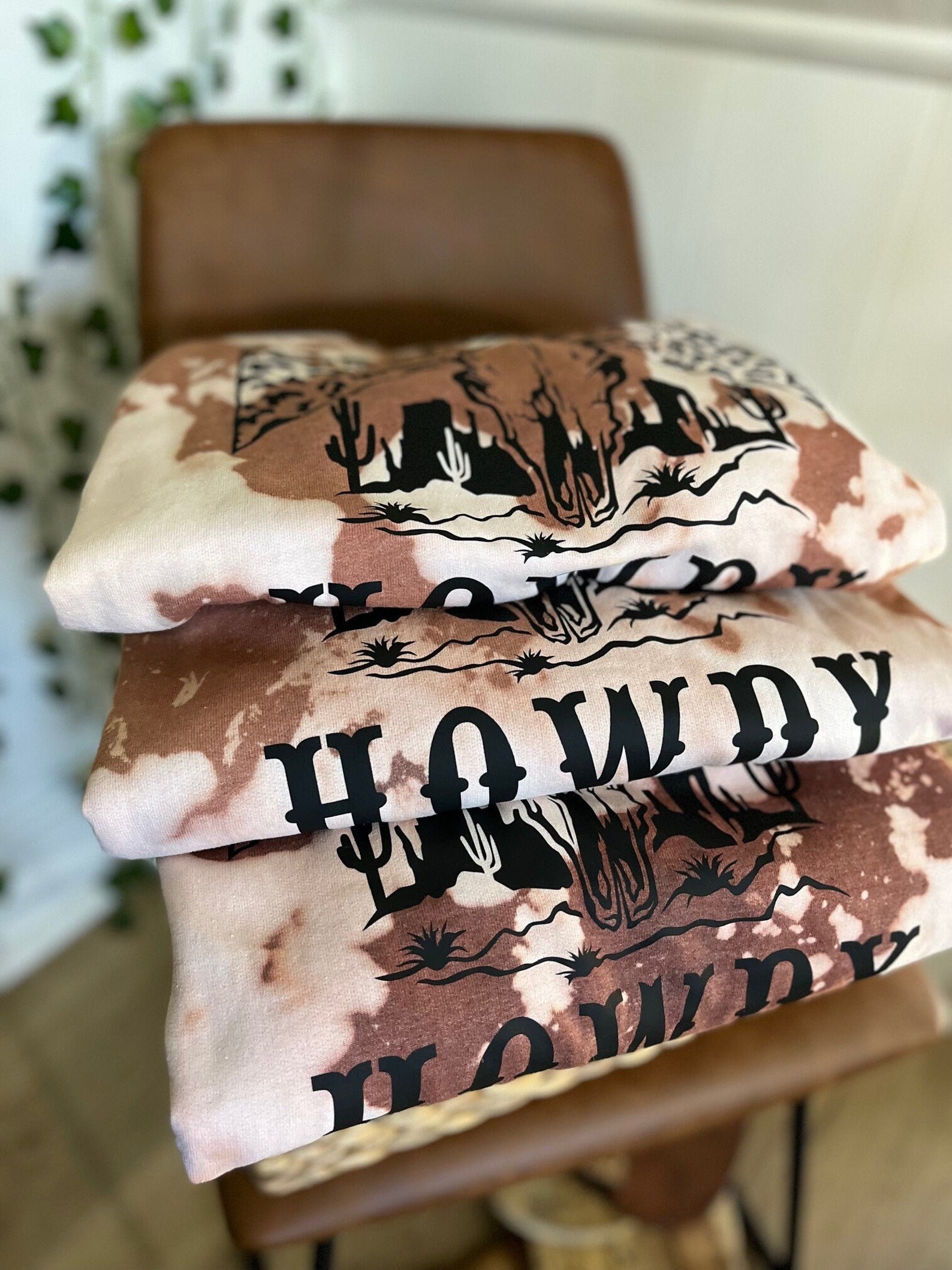 Cow Print Shirt Cowhide Shirts Howdy Bleached Shirts Highland Cow Shirt ...