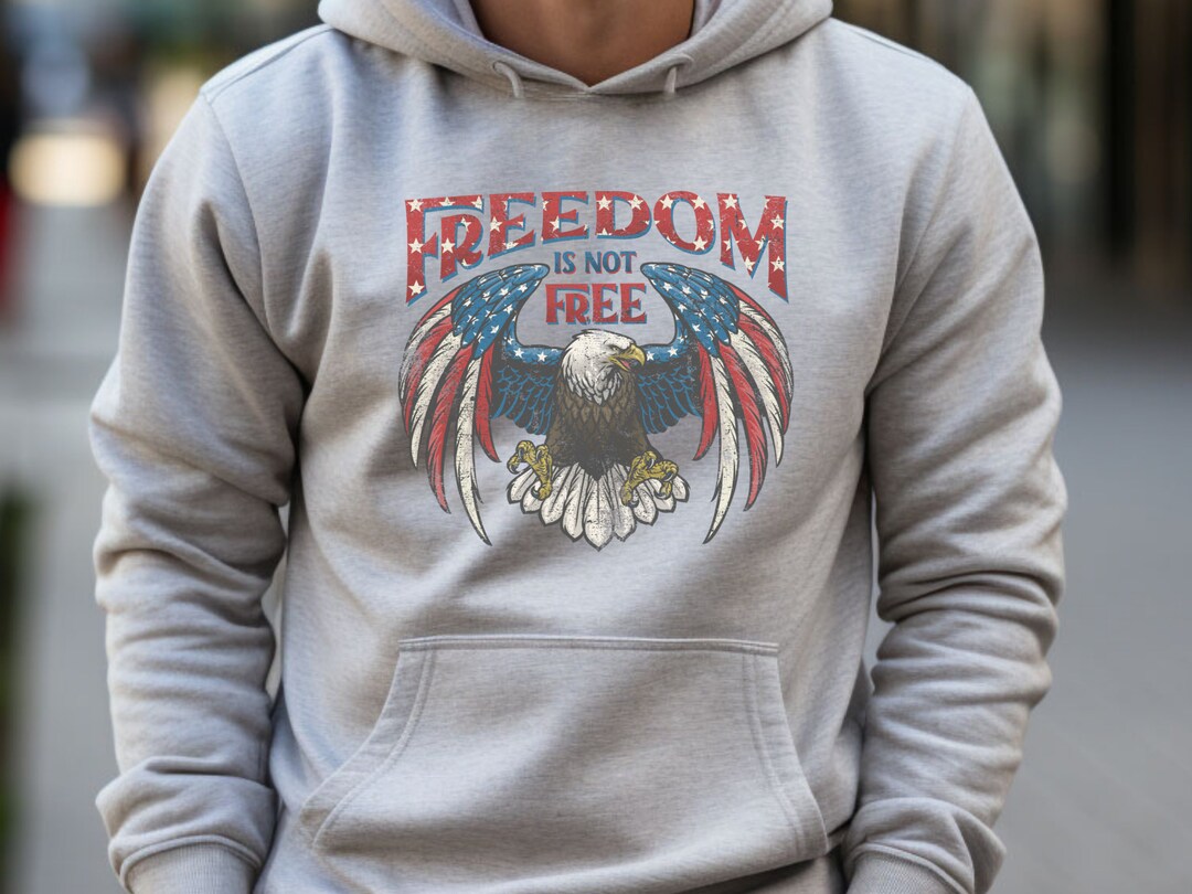Vintage Freedom is Not Free Raglan Shirt Land of the Free American Flag ...