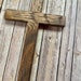 Rustic Cross Baptism Gift Wedding Gift Anniversary Gift Wooden Cross ...