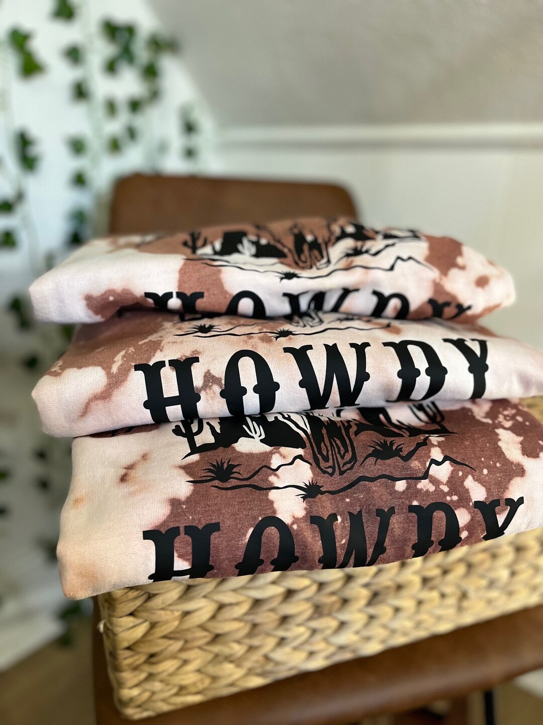 Cow Print Shirt Cowhide Shirts Howdy Bleached Shirts Highland Cow Shirt ...