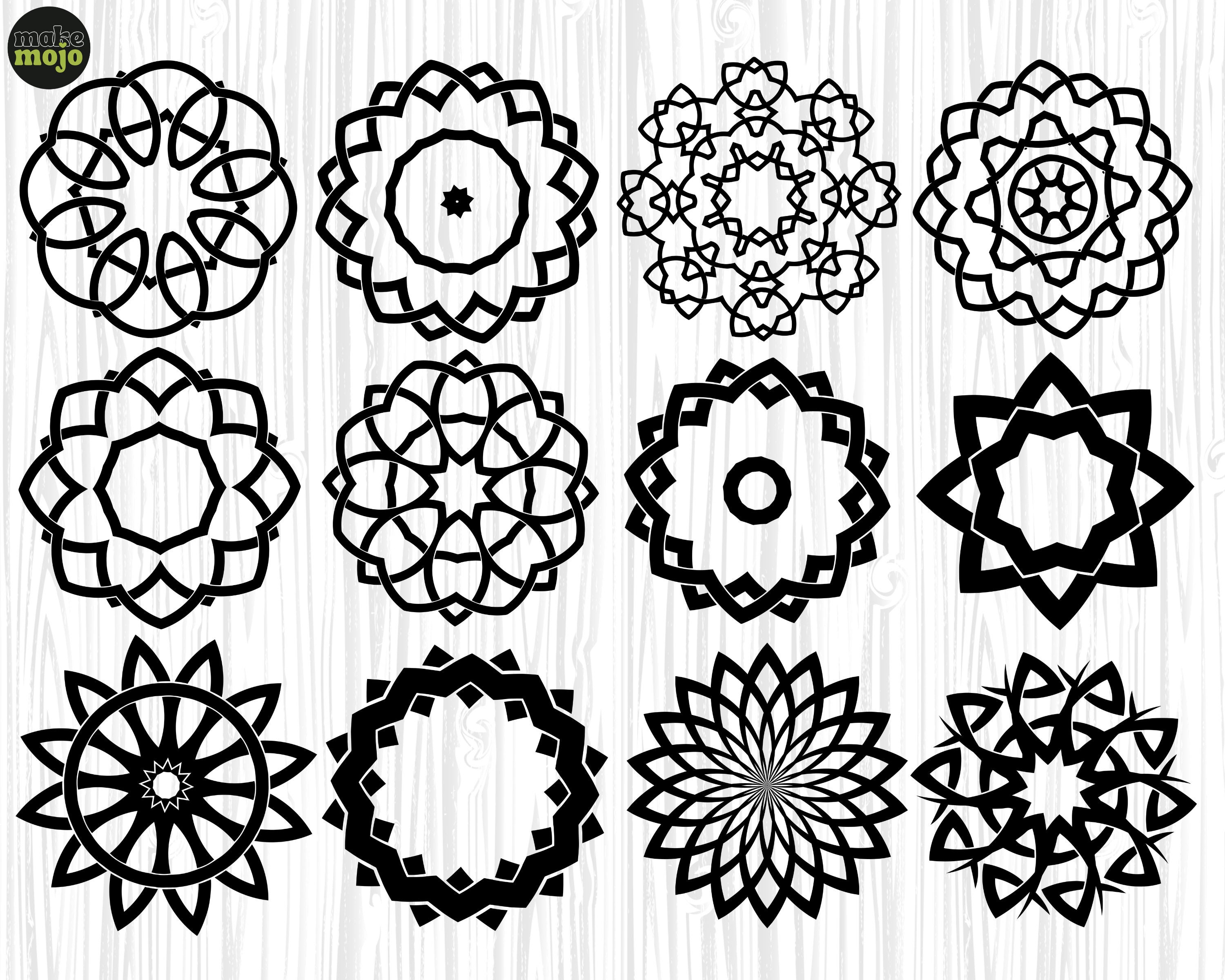 MANDALA SVG Bundle/mandala Svg/mandalas Svg - Etsy