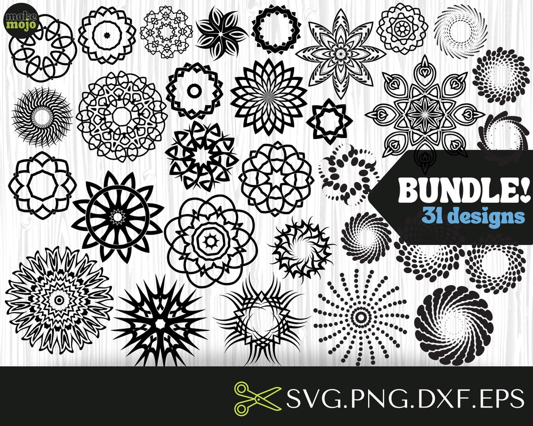 MANDALA SVG Bundle/mandala Svg/mandalas Svg - Etsy