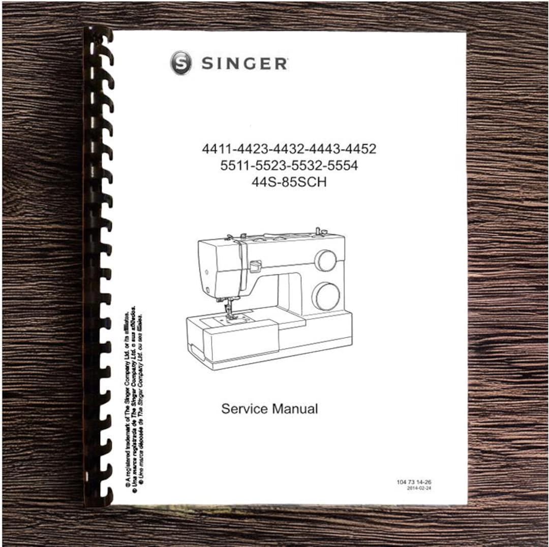 Singer Sewing Machine Service Manual: Models 4411, 5511, 44S - Printed ...