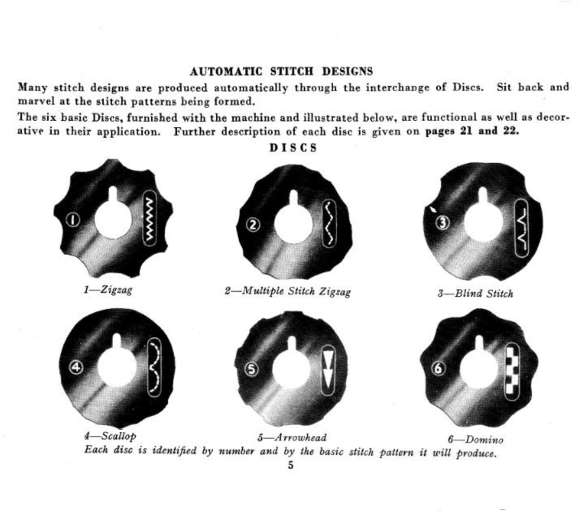Singer Automatic 306 306K and 306W Sewing Machine Manual Users Guide ...