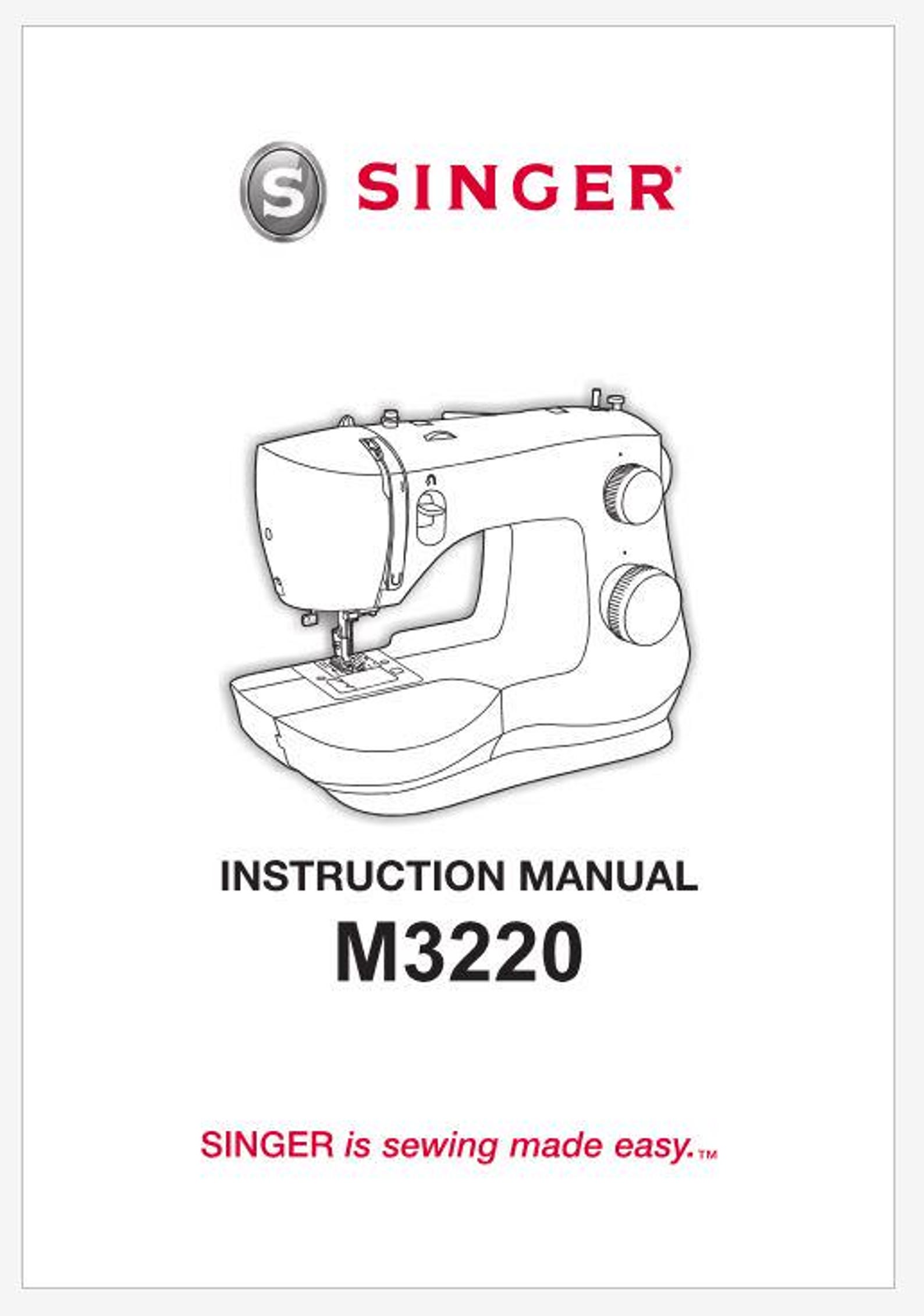 Singer Model M3220 Operation Instruction Manual PDF - Etsy
