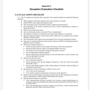 2019 U.S. Army Support to Military Deception Field Manual PDF FM 3-13.4 ...