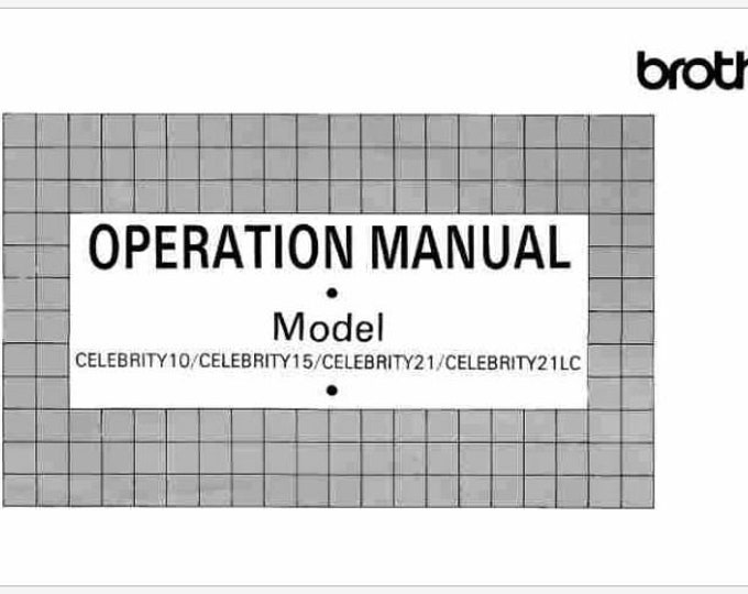 Brother Bicor VX1005 Sewing Machine Instruction Manual PDF Download ...