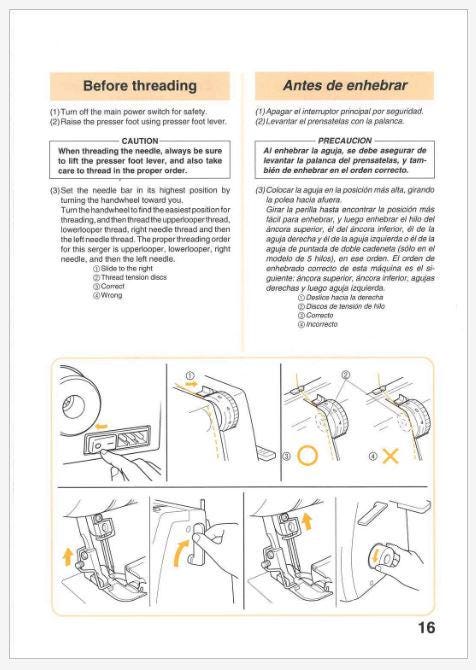 Brother 1634D AND 1634DX Operation Instruction Manual Instant Download ...