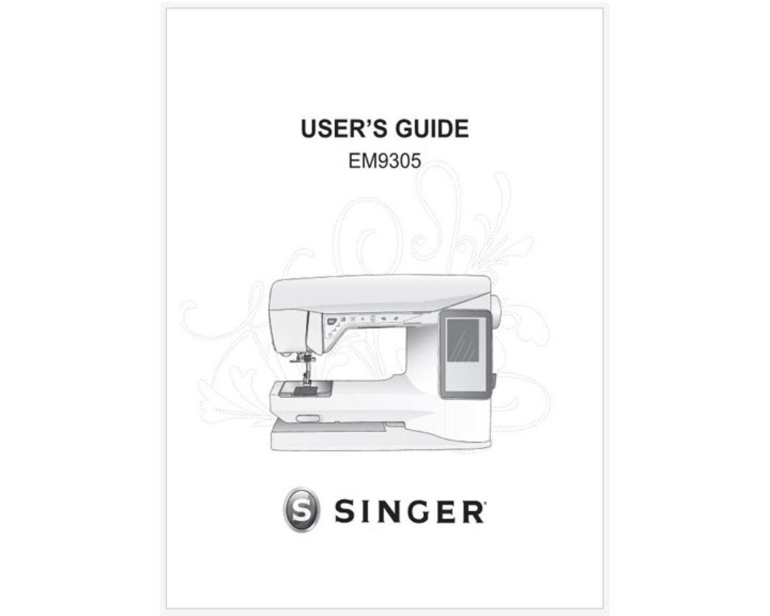 Singer Model EM9305 Operator's Instruction Manual PDF - Etsy