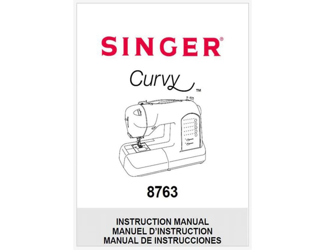 Singer 8763 Curvy Instruction Manual Owner's Manual - Etsy
