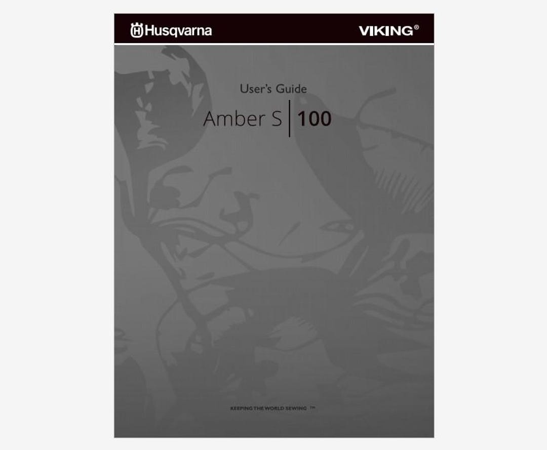 Husqvarna Viking Amber Air S100 Operation Instruction Manual Instant ...