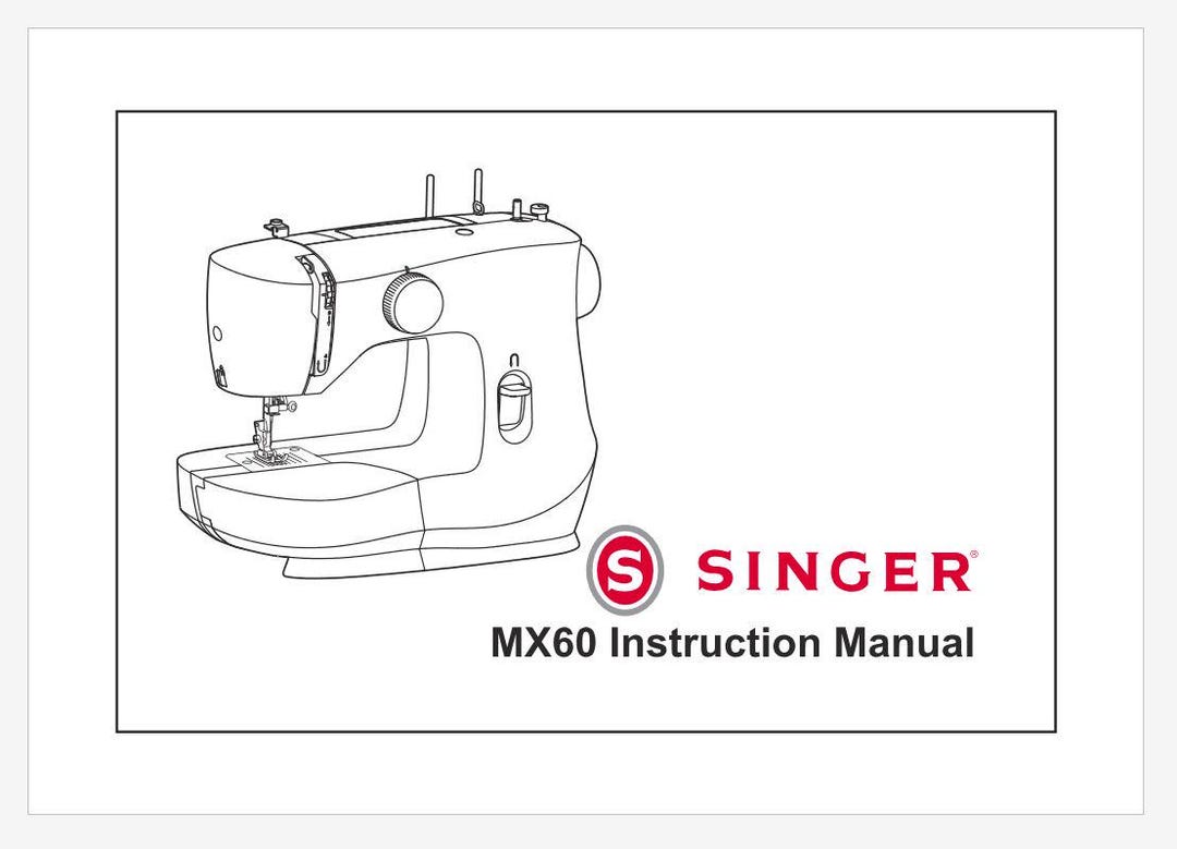 Singer Model MX60 Operator's Instruction Manual PDF Download - Etsy
