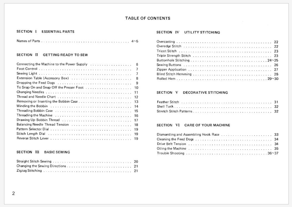 Janome Model 344 Operator's Instruction Manual PDF Instant Download - Etsy