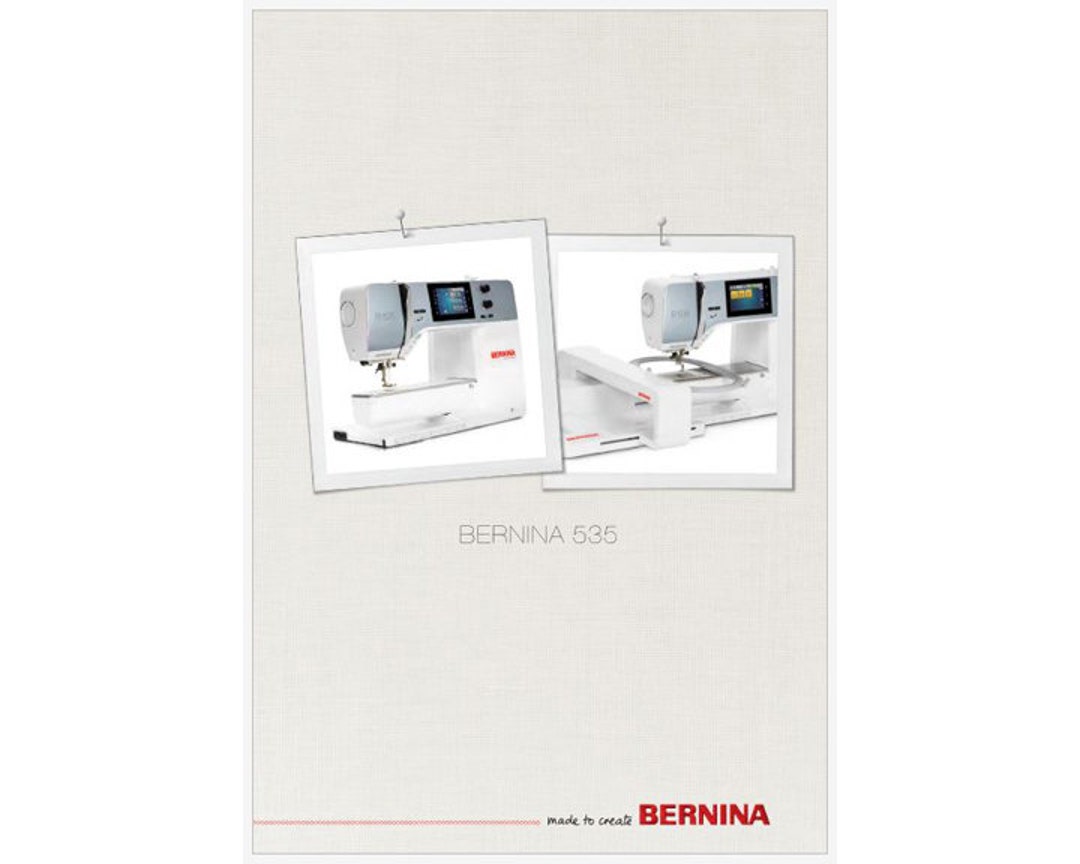 Bernina Model 535 User's Instruction Manual PDF Instant Download - Etsy