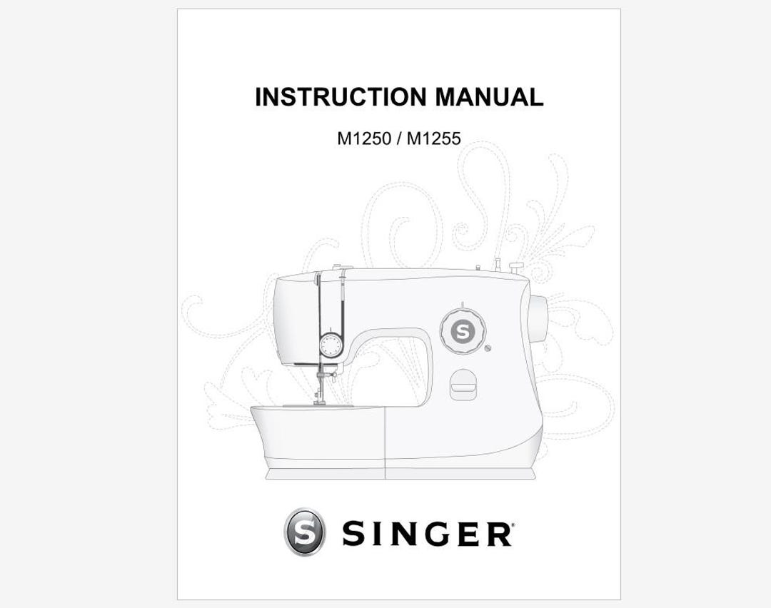 Singer M1250 and M1255 Operation Instruction Manual Owner's Manual - Etsy