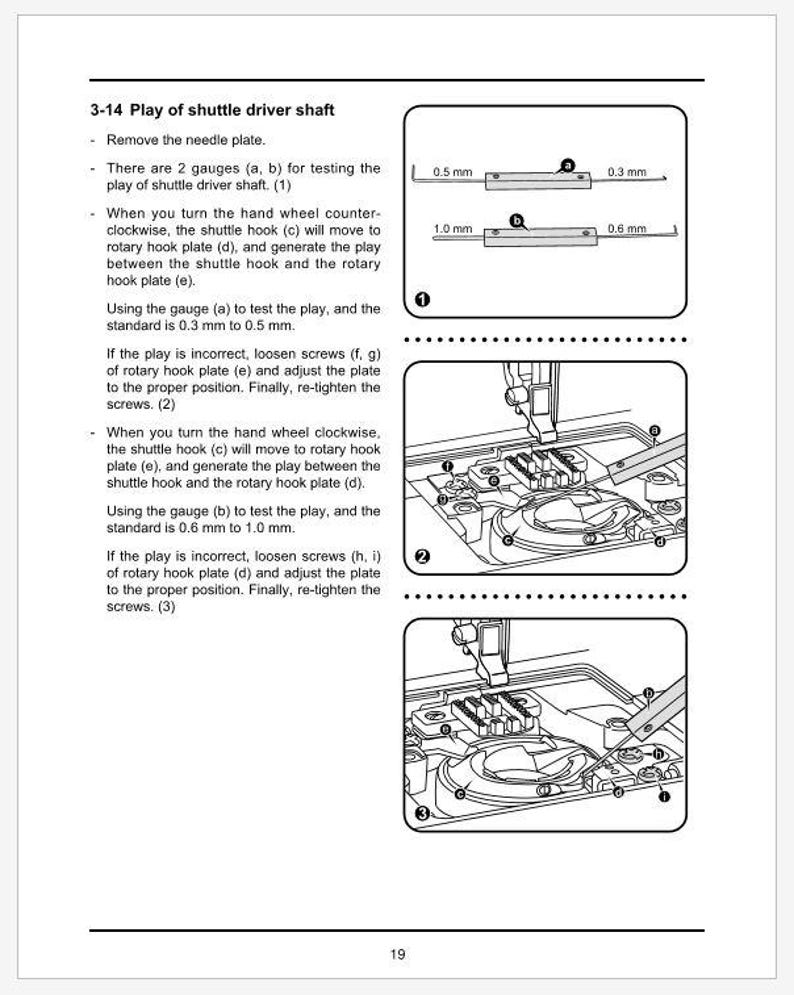 Singer Sewing Machine Service Manual: Models 4411, 5511 + (PDF Download ...