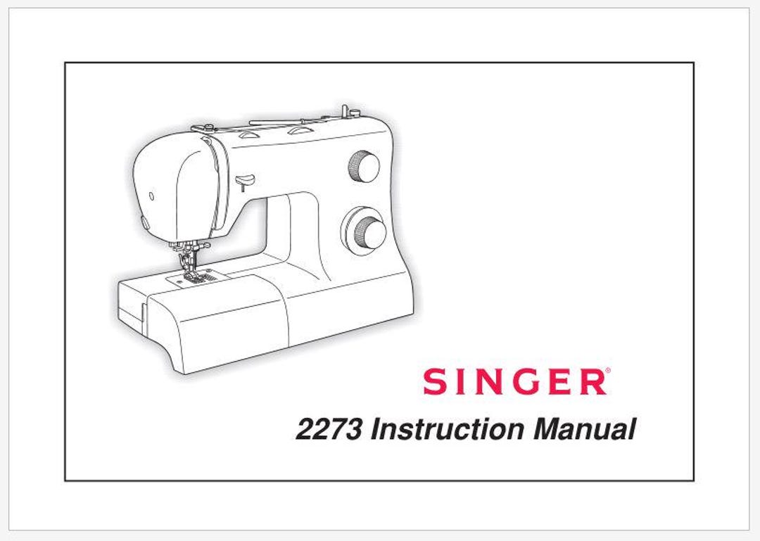 Singer Esteem II 2273 Operation Instruction Manual PDF - Etsy