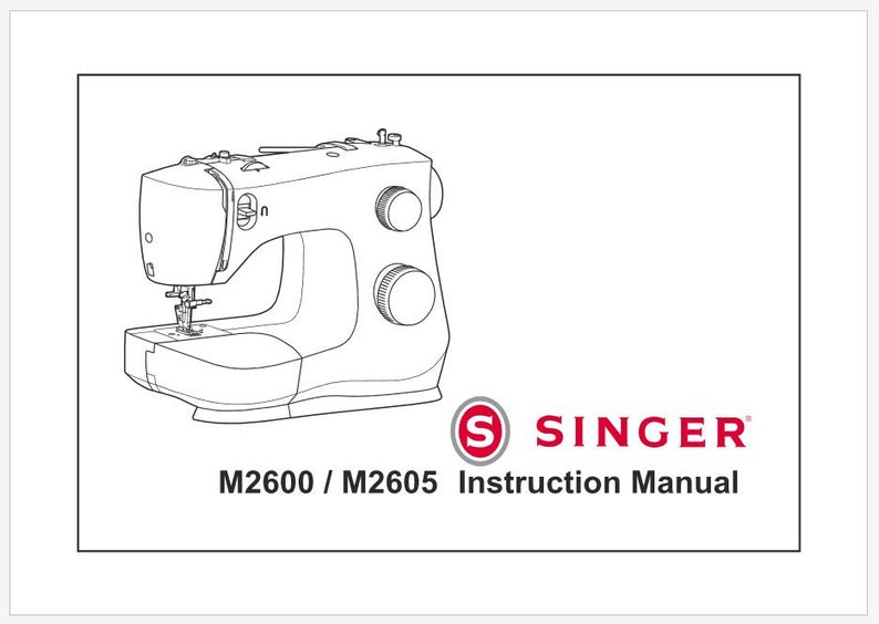 Singer M2600 and M2605 Instruction Manual Instant Download - Etsy