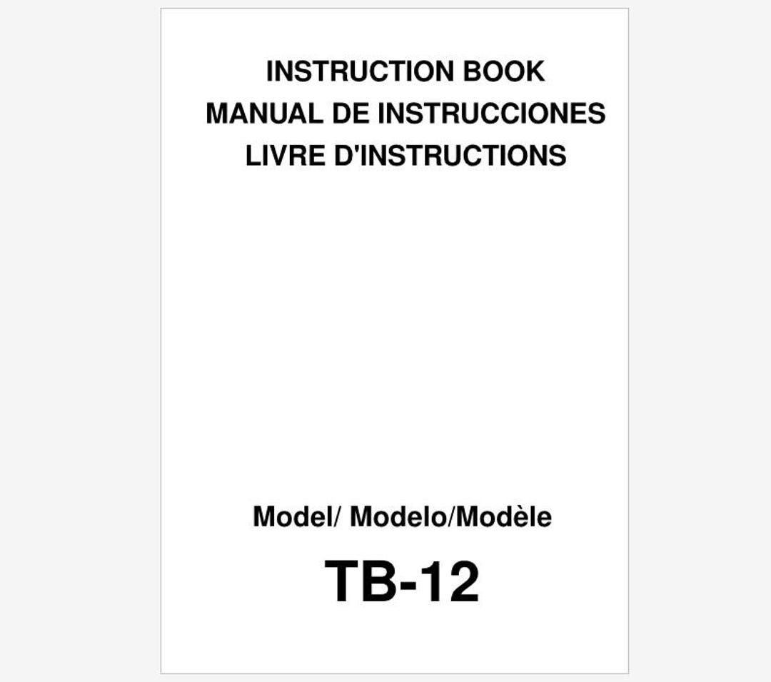 Janome Thread Banger TB12 Operation Instruction Manual PDF Instant Download - Etsy