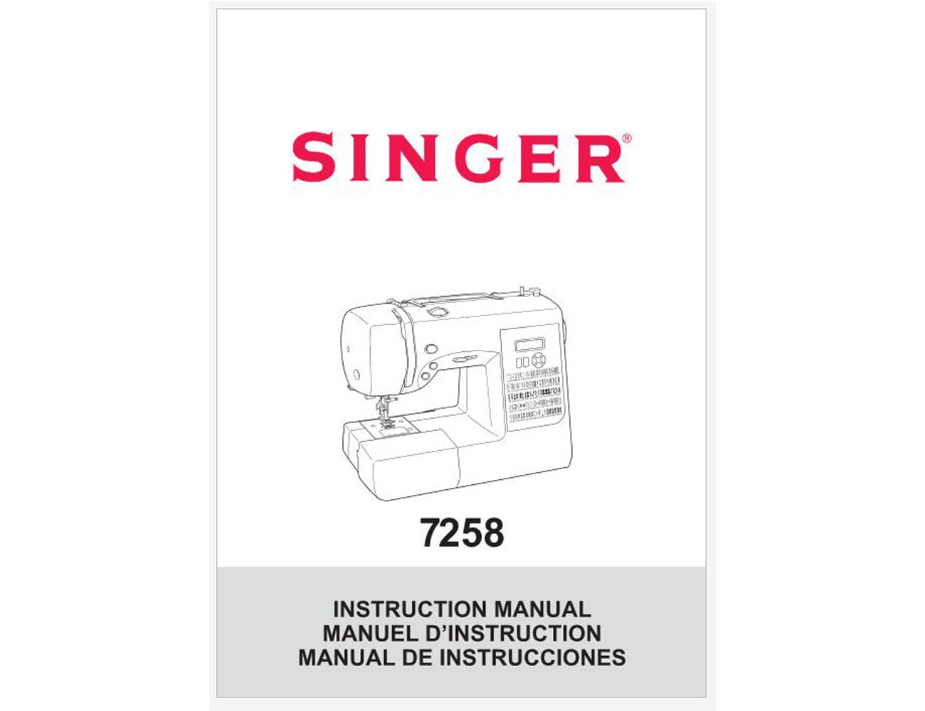 Singer Stylist 7258 Instruction Manual Owner's Manual - Etsy